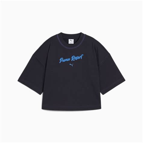 Premium Essentials Womens Oversized Graphic Tee Puma