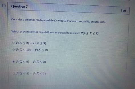 Solved Question 1 1 Pts Two Random Variables X And Y Are