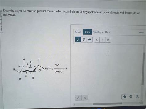 Answered: Draw the major E2 reaction product… | bartleby