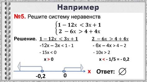 Решение систем линейных неравенств с одной переменной 9 класс