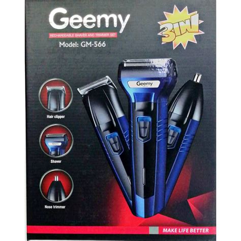 GEEMY GM566 / GM595 3in1 Hair Clipper Beard Trimmer Nose Trimmer and ...
