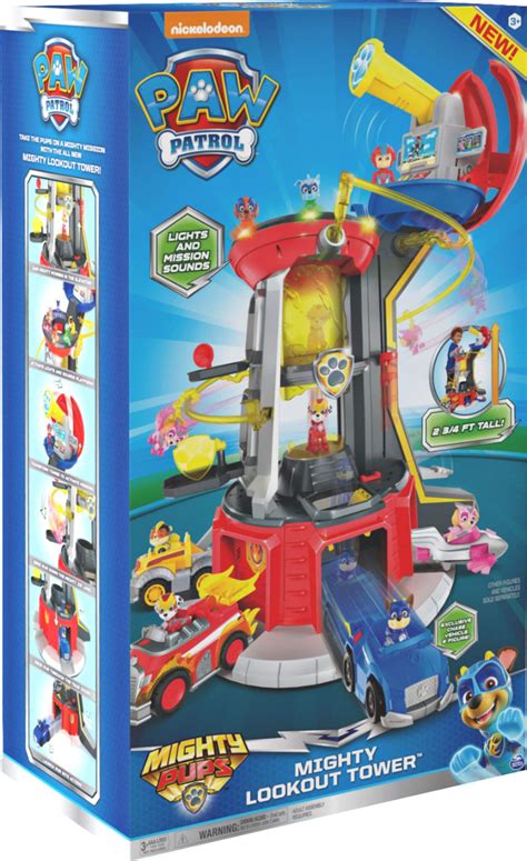Paw Patrol Mighty Pups Super Paws Lookout Tower Playset