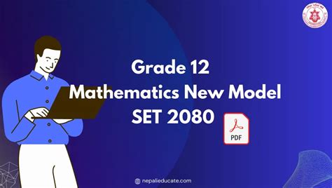 New Neb Class 12 Math Model Question 208081 Nepali Educate Nepali Educate Educational