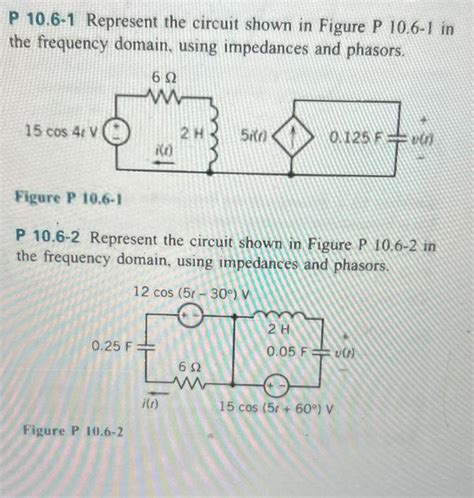 Solved P 10 6 1 Represent The Circuit Shown In Figure Chegg