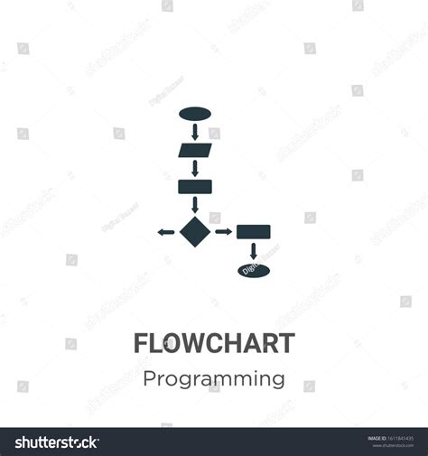 Flowchart Glyph Icon Vector On White Stock Vector Royalty Free Shutterstock
