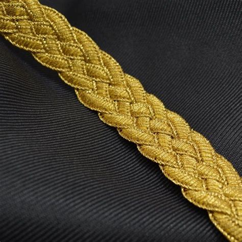 Trim Gold Intricate Braid Using 5 Flat Strands Tr Gold 12 Etsy