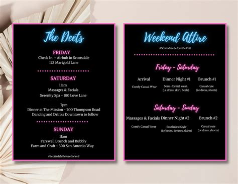 Bach That Ass Up Bachelorette Party Invite Template Neon Bachelorette