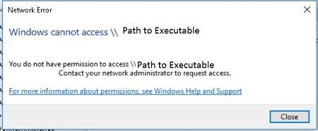 Applications Will Not Run From A Network Share When Dell Threat Defense Or Dell Endpoint