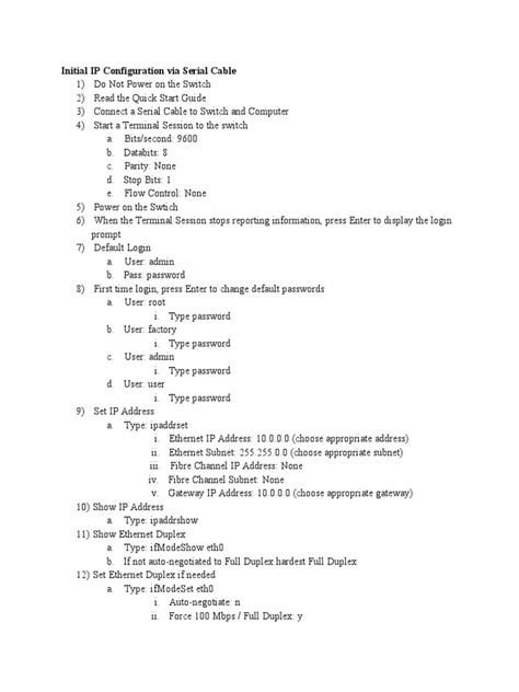 Initial Ip Configuration Via Serial Cable Pdf Radius Domain Name