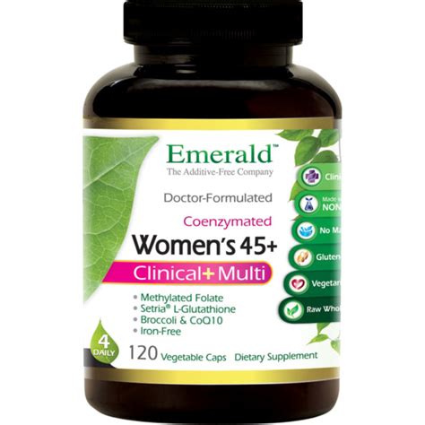 Emerald Labs Womens 45 Clinical Multi 120 Vegetable Caps 30 Servings