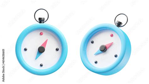 Compass Tool Navigation And Orientation Equipment Device 3d Realistic