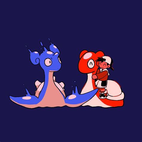Ethan Lapras And Surf Sprite Pokemon And 1 More Drawn By Tyako 089
