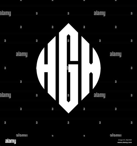 Hgx Circle Letter Logo Design With Circle And Ellipse Shape Hgx