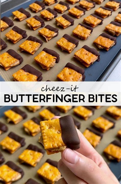 Butterfinger Bliss Cheez It Crunch Bites In 2025 Homemade Snacks Snack Mix Recipes Snacks