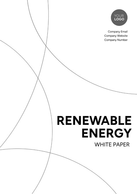 Free Renewable Energy White Paper Template To Edit Online