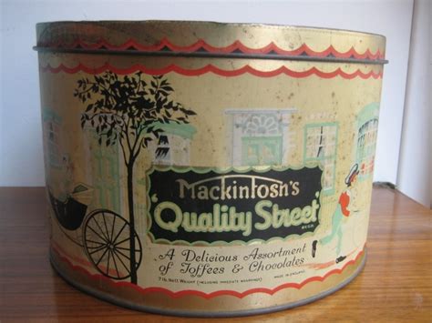 Heel Oud Blik Mackintosh Quality Street Verkocht Passipasse