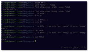 Linux UNIX Check If File Is Empty Or Not Using Shell Script NixCraft
