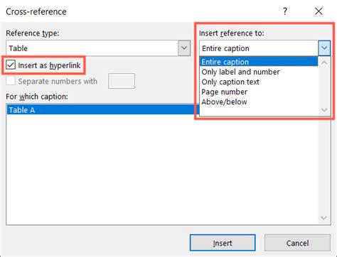 How To Cross Reference In Microsoft Word