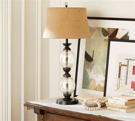 Stacked Mercury Glass Table Lamp Base Pottery Barn