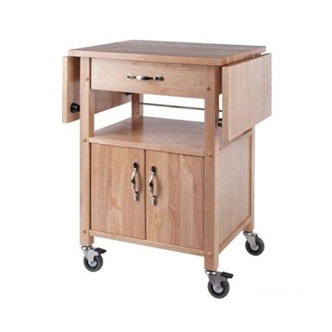 Rachael Kitchen Cart Beech Winsome Rolling Island With Storage Drop