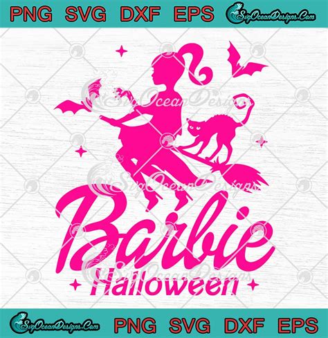Barbie Halloween Barbie Witch Svg Magic Barbie Spooky Halloween Svg