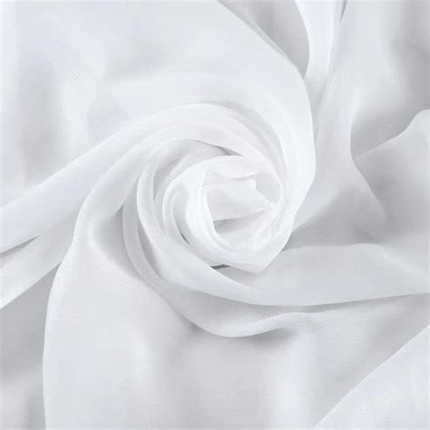 White Chiffon Fabric