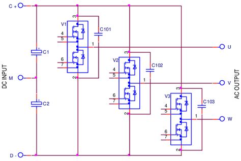 Schematic Diagram Of The Sic Inverter Power Circuit Download