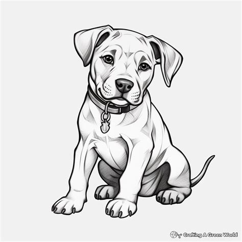 Printable Pitbull Coloring Pages