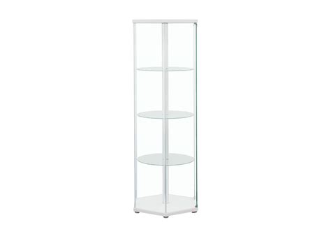 Coaster 5 Shelf Corner Curio Cabinet Cabinets Matttroy