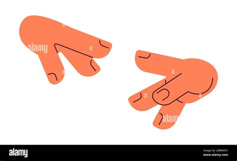 Fingers Reaching Together Semi Flat Colour Vector Object Stock Vector Image And Art Alamy