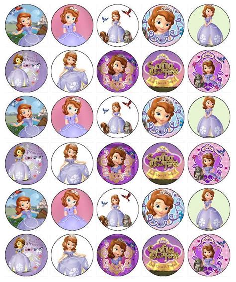 £149 Gbp Sofia The First Disney Cupcake Toppers Edible Wafer Paper