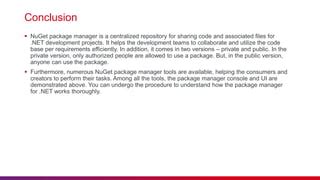 NuGet Packages Presentation DoT NeT Pptx