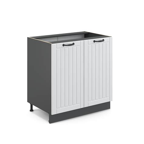 Vicco Meuble Bas Sous évier Fame Line Blanc Campagne 80cm Avec
