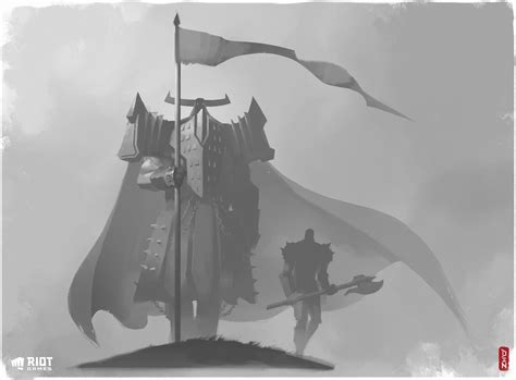 Den Denwhat Riot Games Absurdres Highres 2others Arm At Side