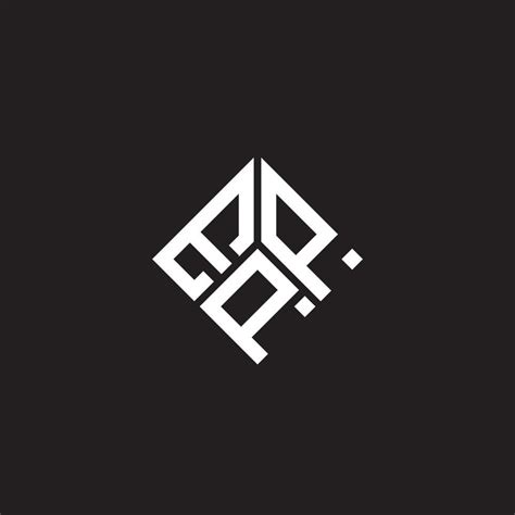 Epp Letter Logo Design On Black Background Epp Creative Initials