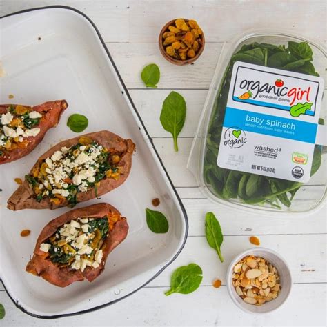 Spinach Stuffed Sweet Potatoes Iloveorganicgirl