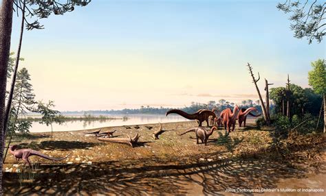 Late Jurassic Morrison Murals Artworks By Julius Csotonyi For The