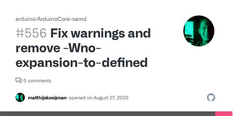 Fix Warnings And Remove Wno Expansion To Defined · Issue 556
