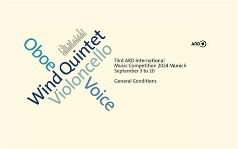 ARD International Music Competition Wind Quintet Voice Oboe And