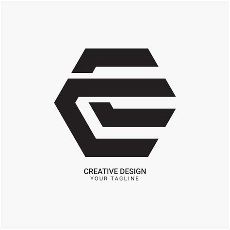 Premium Vector Creative Ce Or Ec Initial Elegant Hexagonal Shape Pattern Monogram Modern Brand