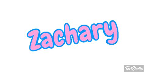 Zachary Name Animated  Logo Designs