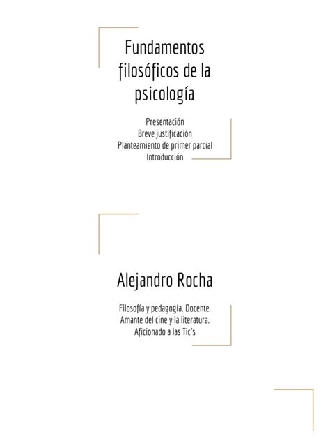 Fundamentos Filosóficos De La Psicología Pdf Realismo Filosófico