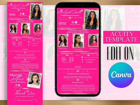 ACUITY SCHEDULING TEMPLATE Diy Acuity Site Luxury Acuity Site Design Booking Site Template