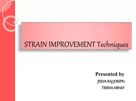 Strain Improvementpdf