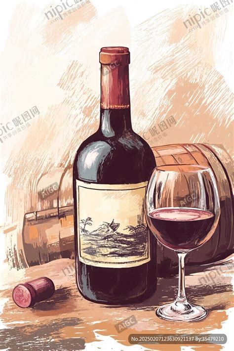 Ai创作图酒瓶插画 红酒插画设计 红酒包装插画 酒类插画 酒桌插画 酒插画 红酒装饰画 酒水插画 葡萄酒插画 葡萄酒包装插画 手绘葡萄酒插画 酒瓶装饰画 酒包装插画背景 红酒挂画红酒素材 红酒