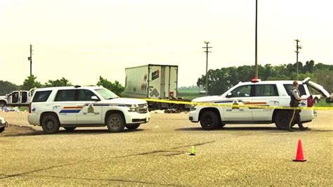 Canada Accident Truck Hits Bus Carrying Elderly People In Manitoba