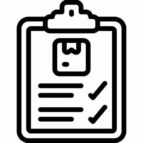 Product Checklist Assembly Industry Parcel Icon Download On