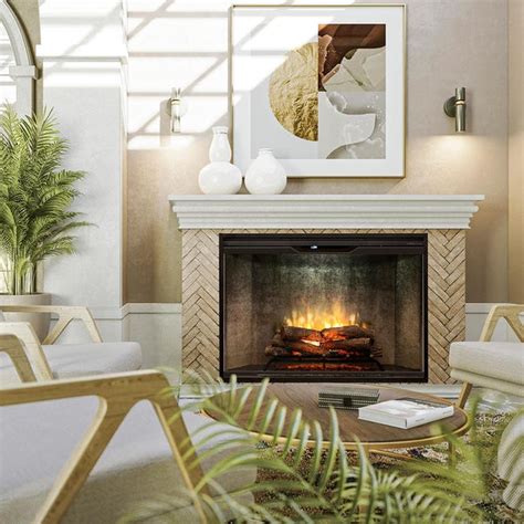 Dimplex 42 Revillusion Electric Firebox Weathered Concrete Electric Fireplaces Direct