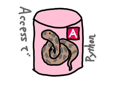 microsoft accessのvbaマクロをpythonにする方法