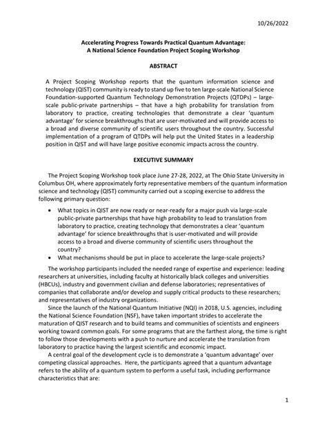 PDF Accelerating Progress Towards Practical Quantum Advantage A National Science Foundation